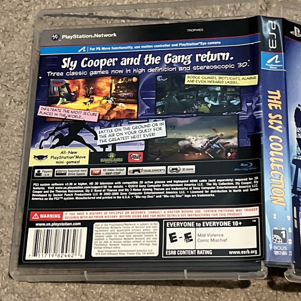Sly Cooper Collection PlayStation 3 PS3 Complete CIB w/ Manual ...