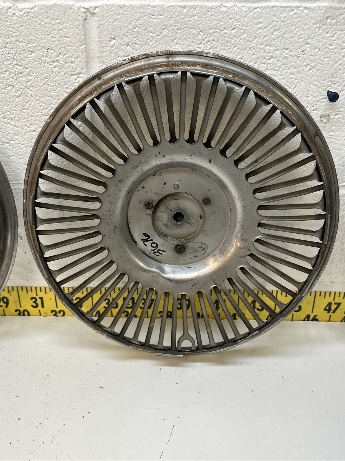 OEM Ford Set of 4 13" spinner wire hubcaps 1963-65 Mustang Falcon ...