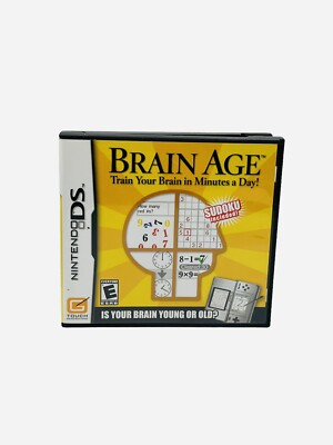 Nintendo Ds Game Brain Age Train Your Brain in Minutes a Day NDS CIB ...