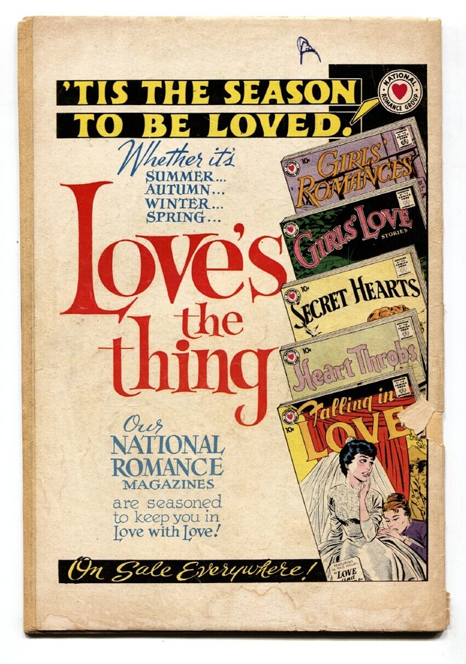 HEART THROBS #65 comic book 1960 DC-ROMANCE-TORRID DRAMA! | eBay