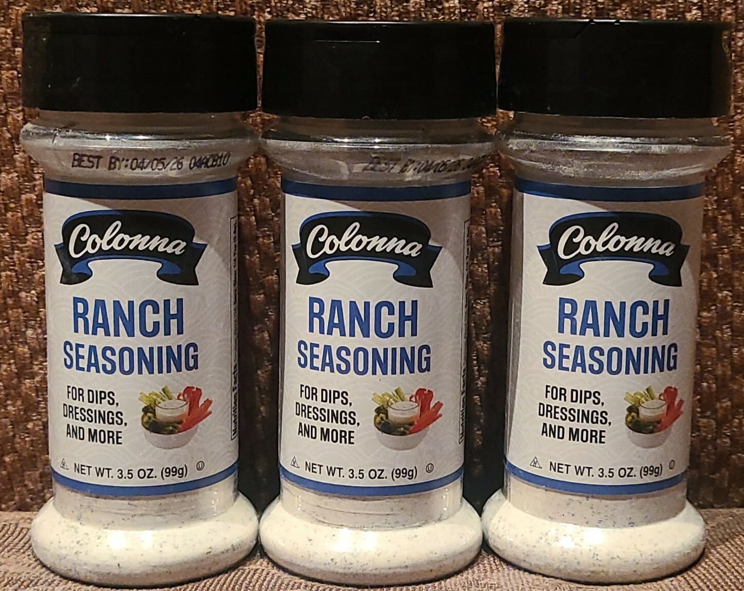 4 Packs Colonna Ranch Seasoning For Dips Dressing And More 3.5 OZ (99g ...