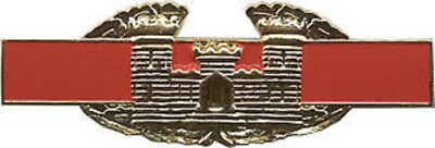 ARMY COMBAT ENGINEER GOLD 3 INCH MILITARY BADGE PIN | eBay