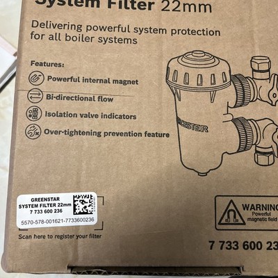 Worcester Greenstar Magnetic System Filter 22mm 7733600236 | eBay UK