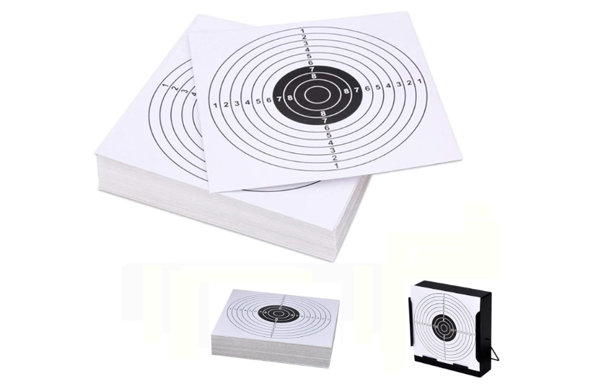 Paper Targets 100 Pack Gamo Air BB Gun Rifle Target Bullets Pistol ...