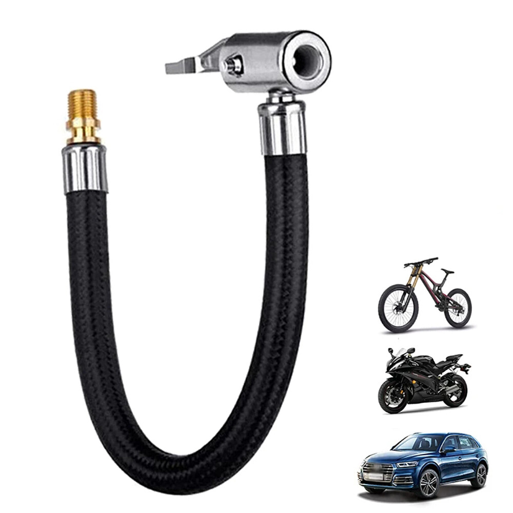 2x Car Air Tyre Tire Chuck Inflator Pump Hose Adapter Valve Connector ...