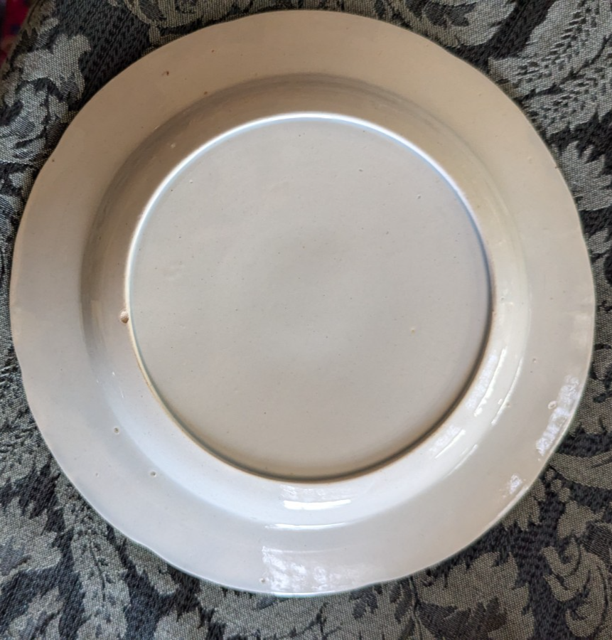 Early Staffordshire King's Rose Pearlware Plate late 18th c 8 1/2" dia ...