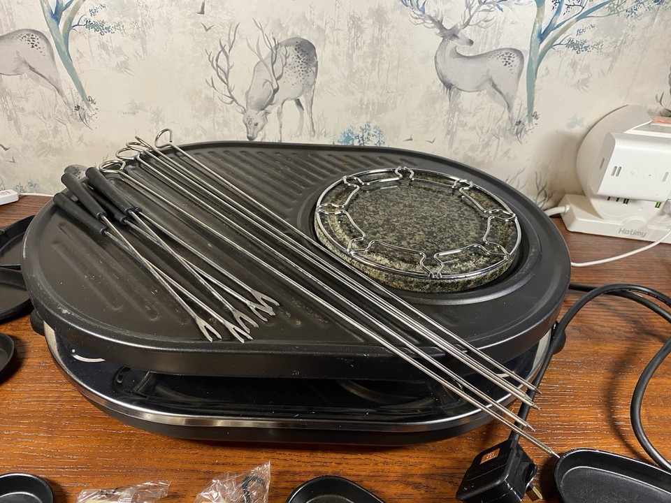 Vitinni Raclette Grill Cheese Melter Raclette Set Tabletop Food Cooking ...