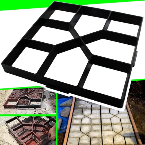 Walk Maker Reusable Concrete Molds 15.7"x15.7"x1.57" Paver Yard Patio ...