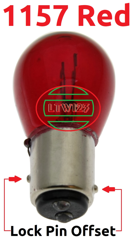 1157 RED LED Bulb 12V Repl 1034 2057 2357 3496 1016 7528 1178 ...