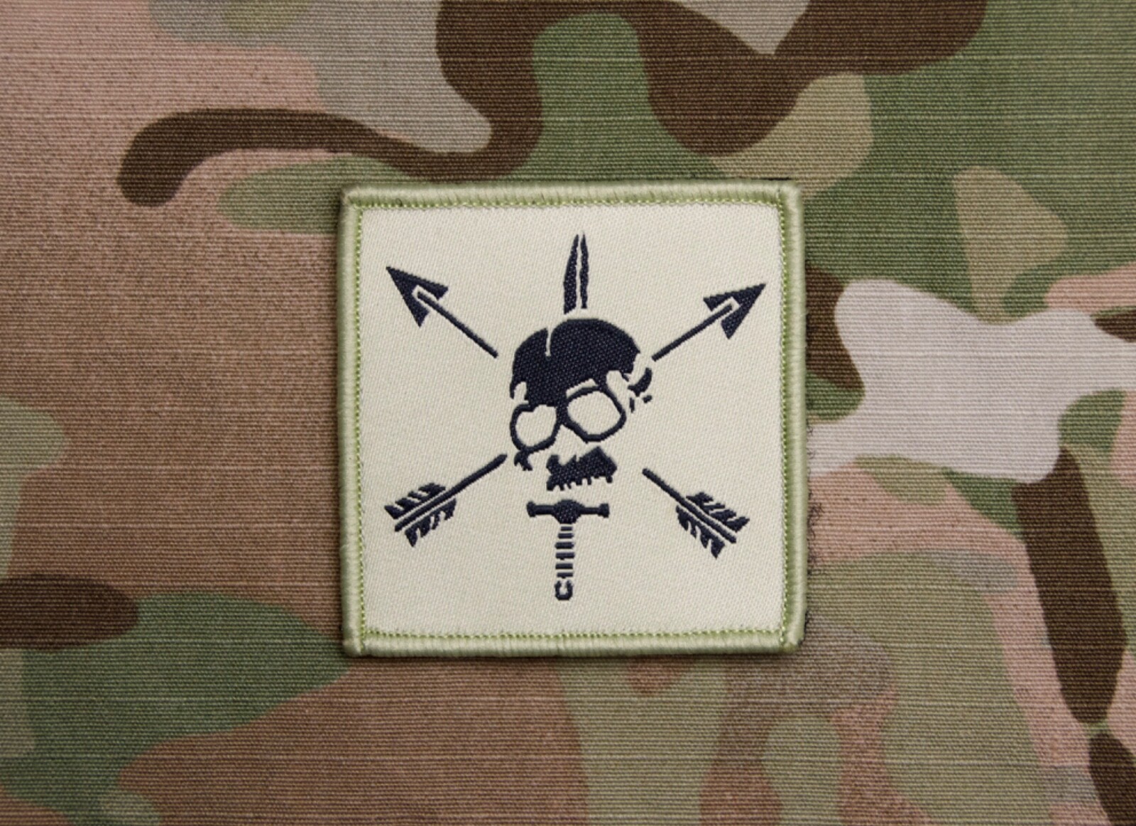 Mini Special Forces Woven Patch SFARTAETC Nous Defions CIF Green Beret ...