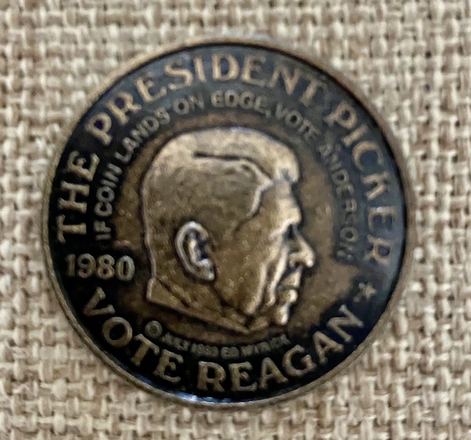 1980 Reagan / Carter PRESIDENTIAL PICKER 1.25" Coin Limited Edition | eBay