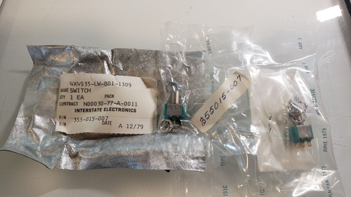 (2) L3 HARRIS INTERSTATE TOGGLE SWITCH 355-015-007 5930-01-159-2145 | eBay