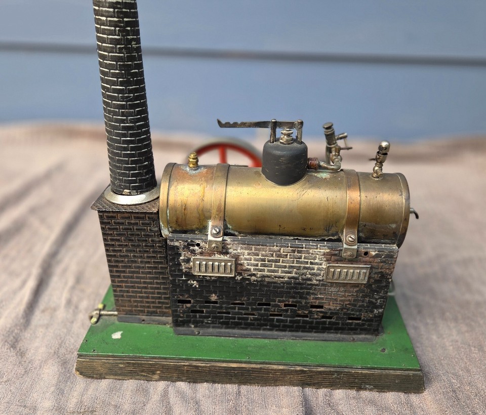 Large Antique Bing BW Live Steam Engine c. 1920s w/ Original Spirit ...
