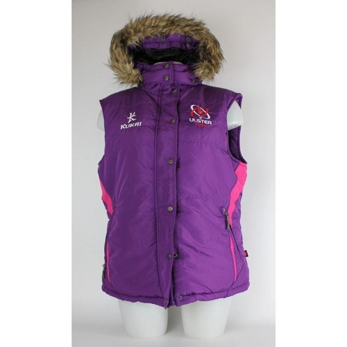 Womens Kukri Ulster Rugby Size 16 UK Bodywarmer Gilet Hooded Purple ...