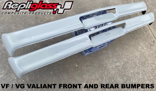 FRONT + REAR BUMPERS compatible for VALIANT VF / VG SEDAN FIBERGLASS | eBay