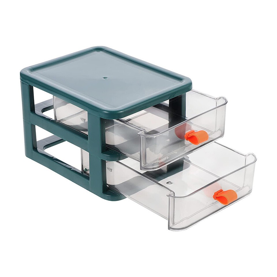2-3-4 Drawer Mini Desk Storage Box Home Office Tidy Stationary Craft ...