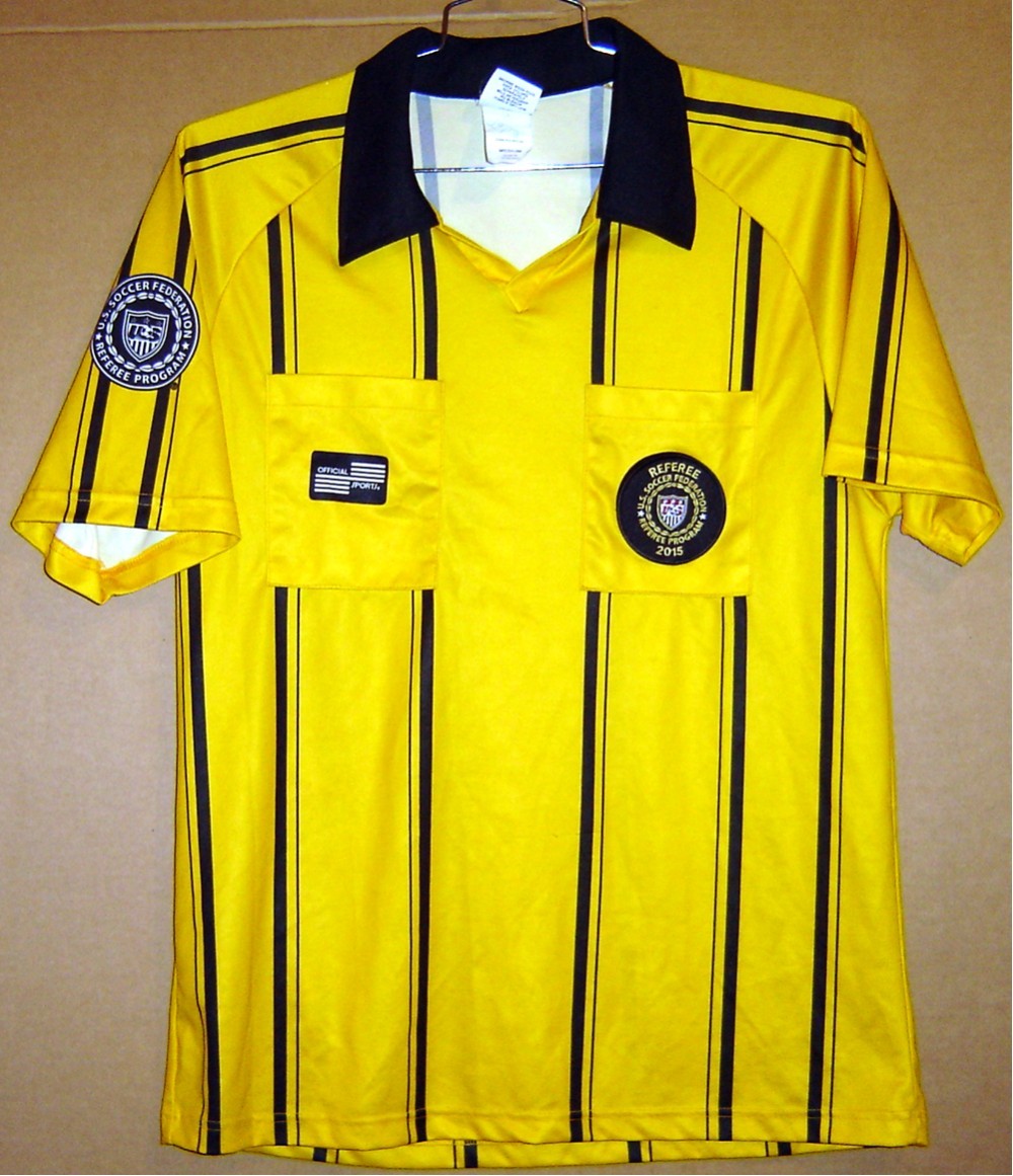 2015 UNITED STATES SOCCER FEDERATION REFEREES USA Yellow Size Medium ...