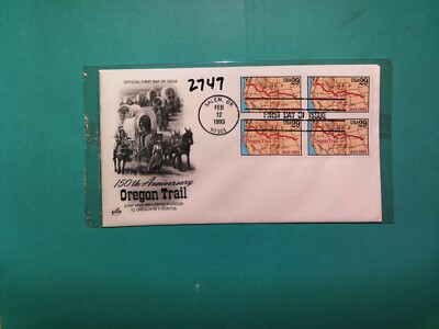 U. S.Stamp FDC- 2747 - Oregon Trail - ArtCraft cachet- comb. shipping ...