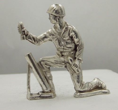 Just Released! 1.2 Troy Oz Silver Toy Soldier - Mortarman | eBay