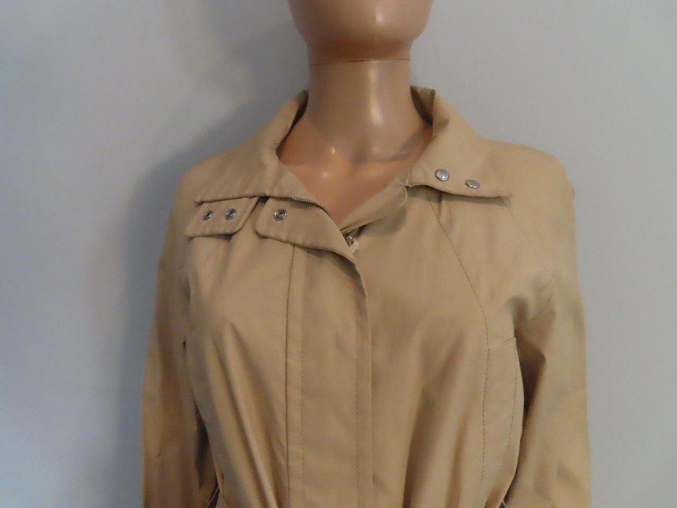 Piazza Sempione Beige Belted Trench Coat Size 40/US 4 | eBay