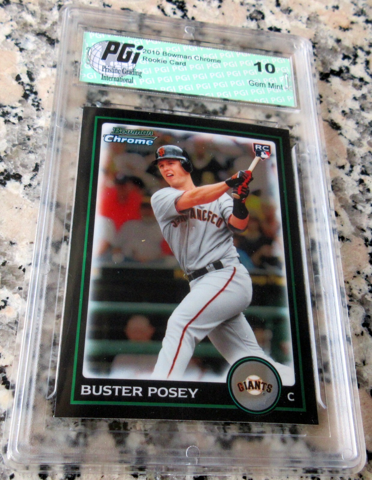BUSTER POSEY 2010 Bowman CHROME #1 Draft Pick Rookie Card GEM MINT 10 ...