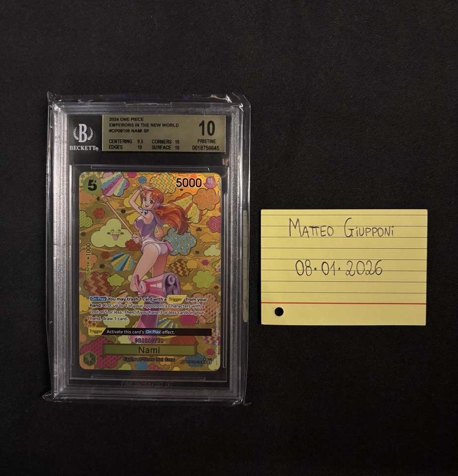 One Piece Nami SP ENG #OP08-106 Emperors in the New World OP09 BGS 10 ...