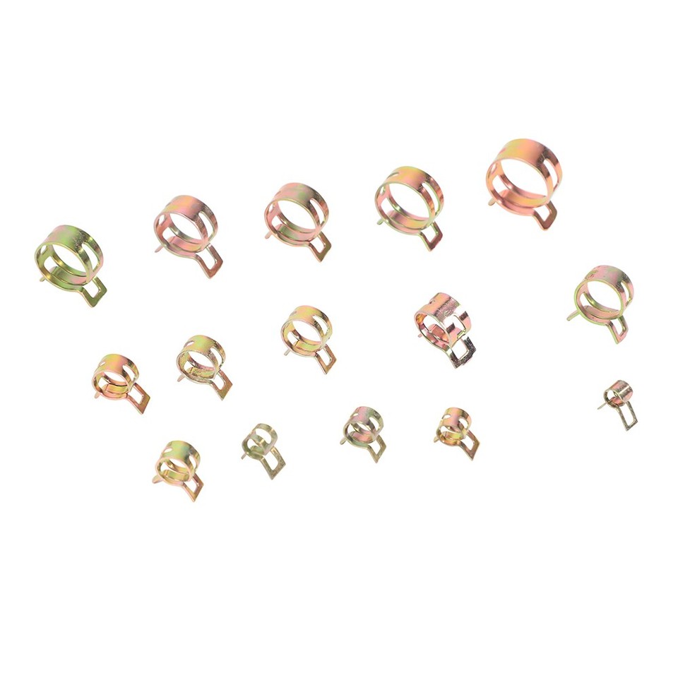 115PCS 6-22mm Spring Retaining Clips Fuel Hose Line Water Pipe Air Tube ...