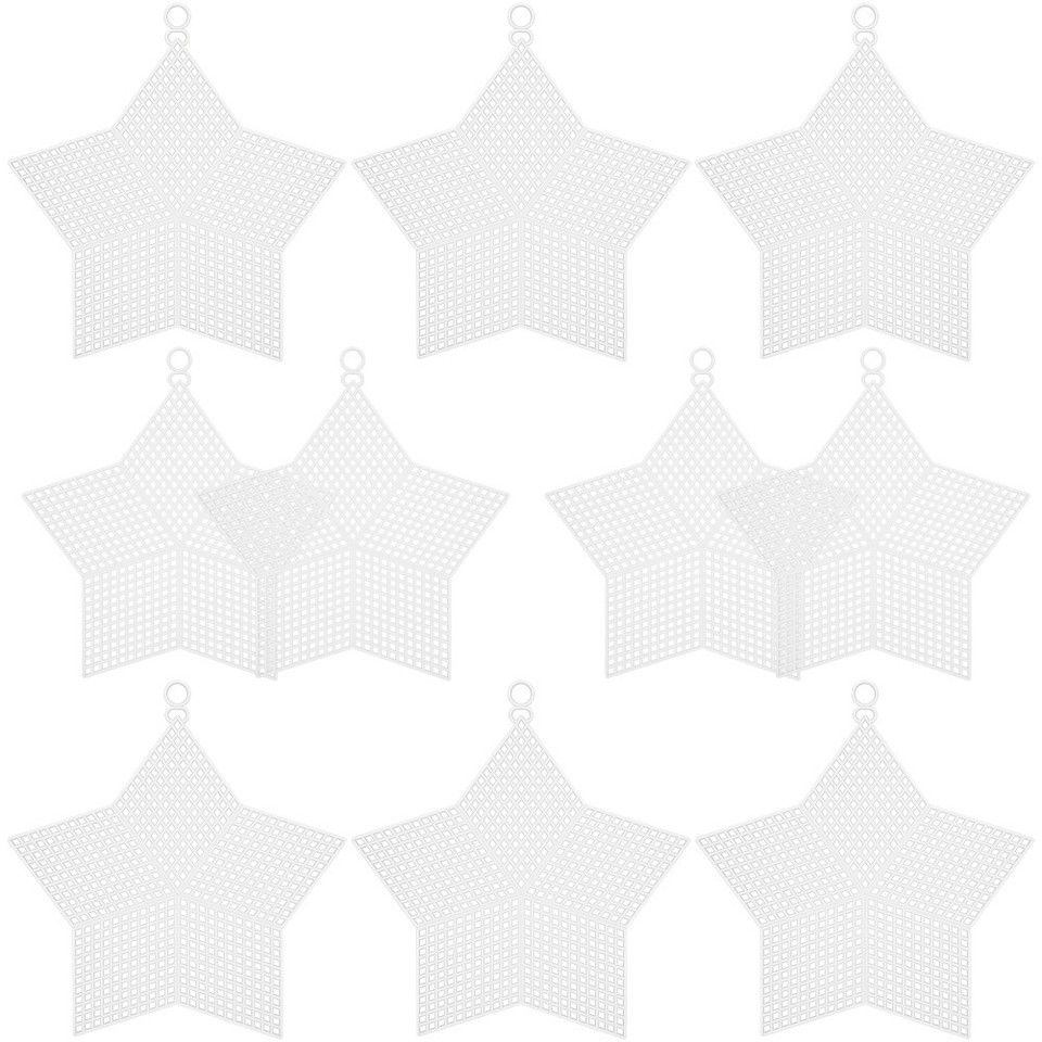 10 Pcs Diy Crafting Mesh Sheets Five-pointed Star Design Plastic Grid | eBay UK
