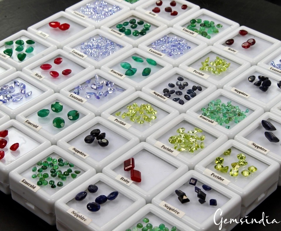 668 Pcs Estate Genuine Semi Precious Loose Mix Cut Multi Gems 36 Lot ...