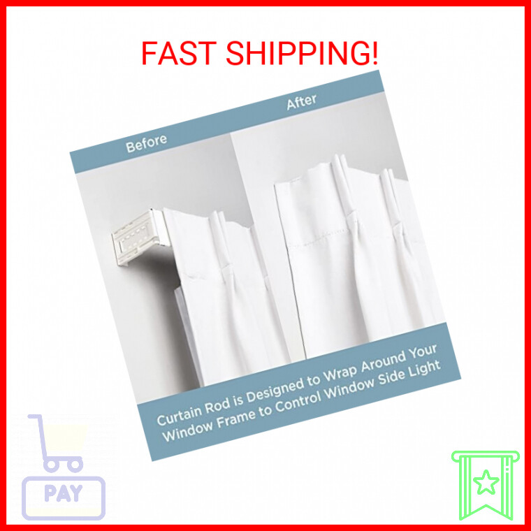 Kenney Classic 2.5 Adjustable Projection, 48 to 86-Inch Wide Pocket ...