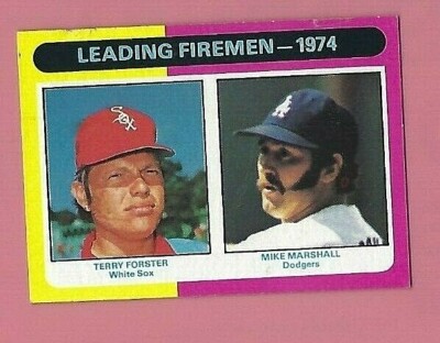 1975 TOPPS 74 LEADING FIREMEN BASEBALL CARD #313 | eBay