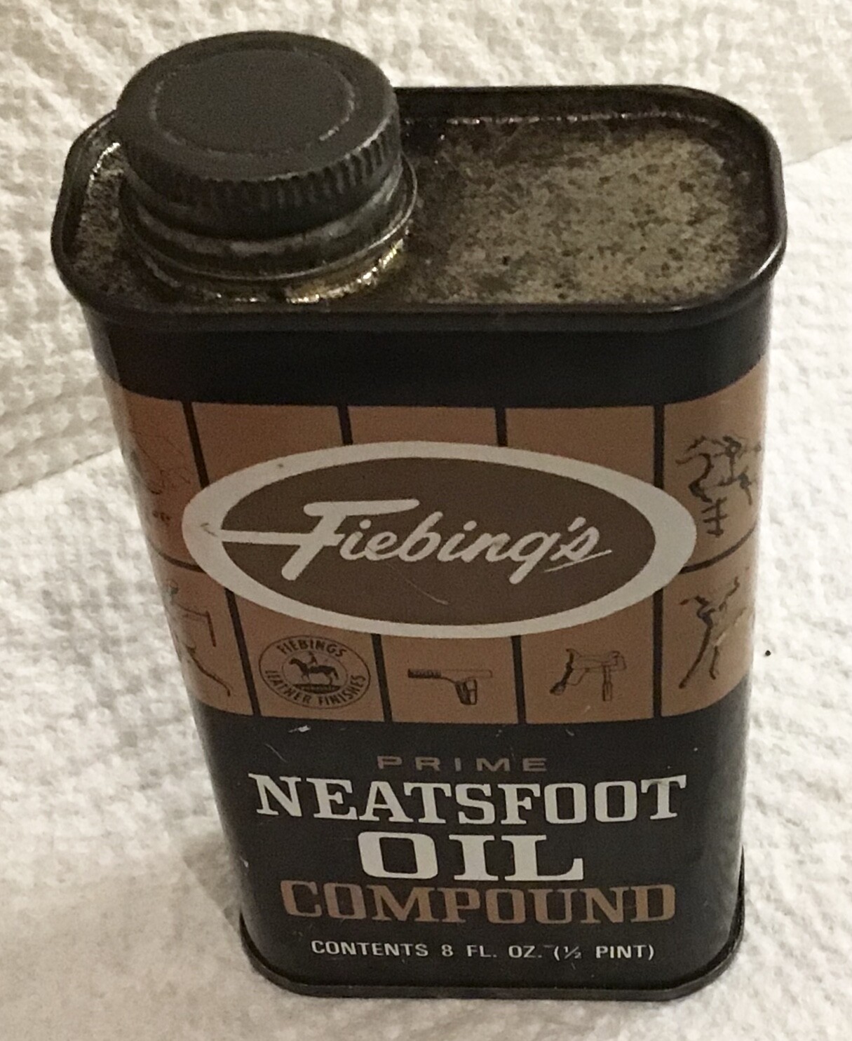 Vintage Mid Century Fiebing’s Prime Neatsfoot Oil Compound 8oz.tin | eBay