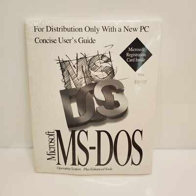 Vintage Microsoft MS-DOS Full Version NIP | eBay