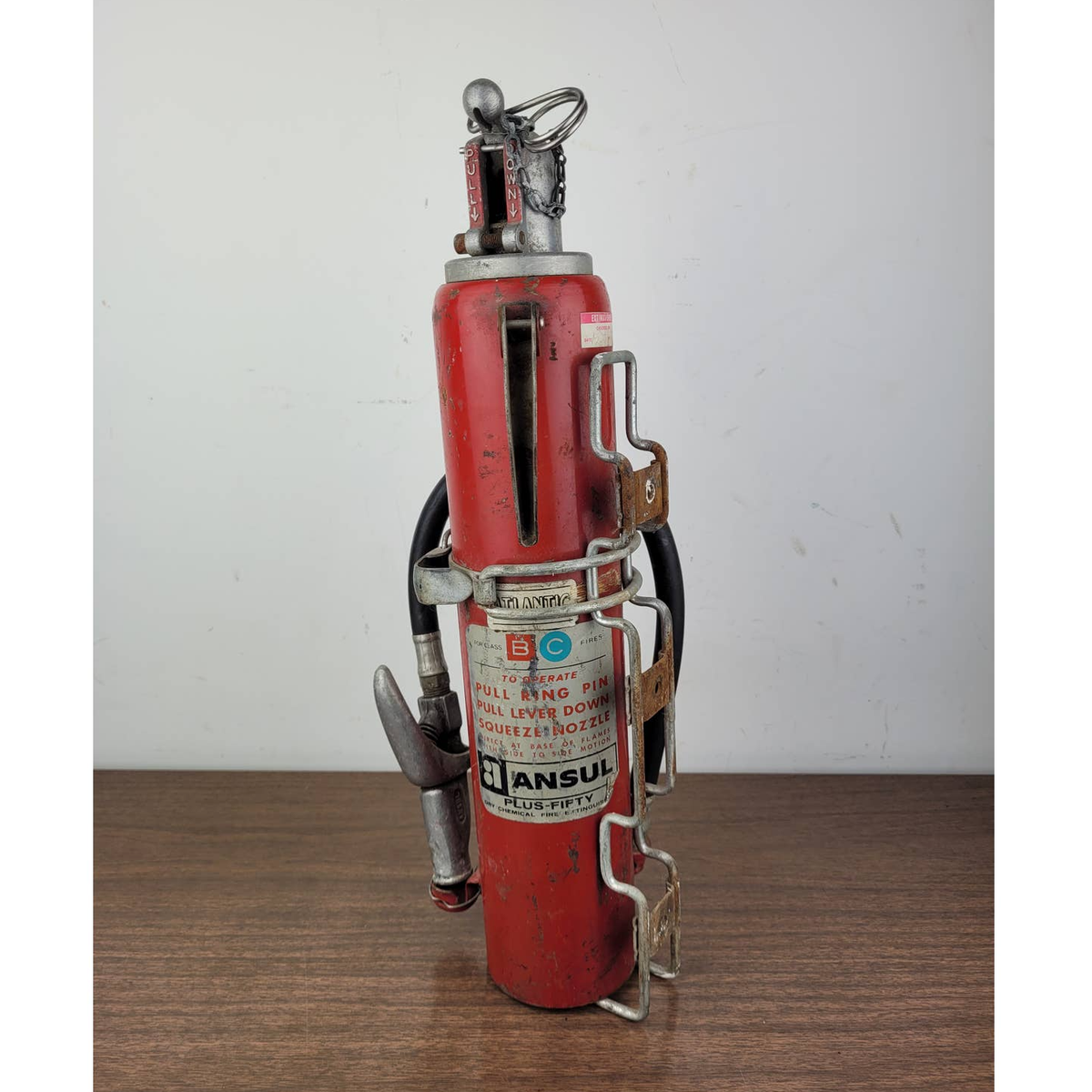 Antique Chemical Fire Extinguisher HalGuard Clean Agent Car Fire