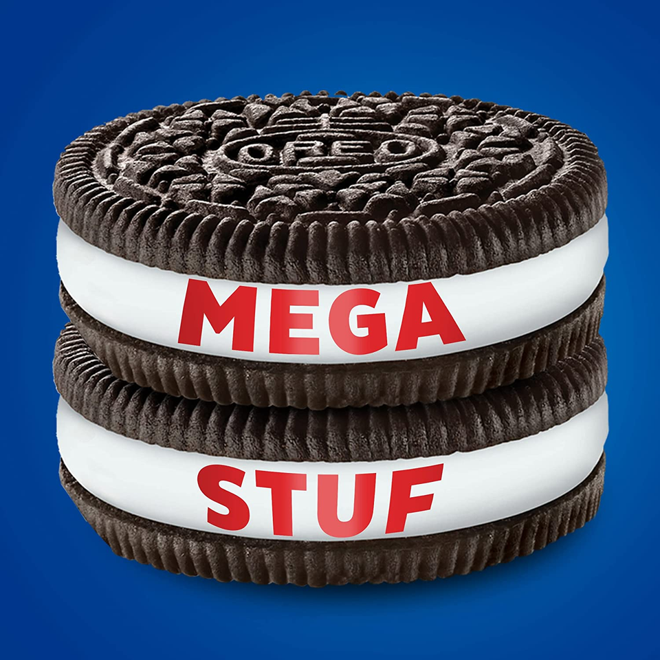 OREO Mega Stuf Chocolate Sandwich Cookies, Family Size, 17.6 Oz | eBay