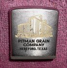 Vintage Small Tape Measure Pitman Grain Company Hereford Texas Ad Metal ...