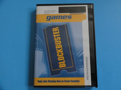 PS3 WOLFENSTEIN BLOCKBUSTER VIDEO GAME RENTAL CASE | eBay