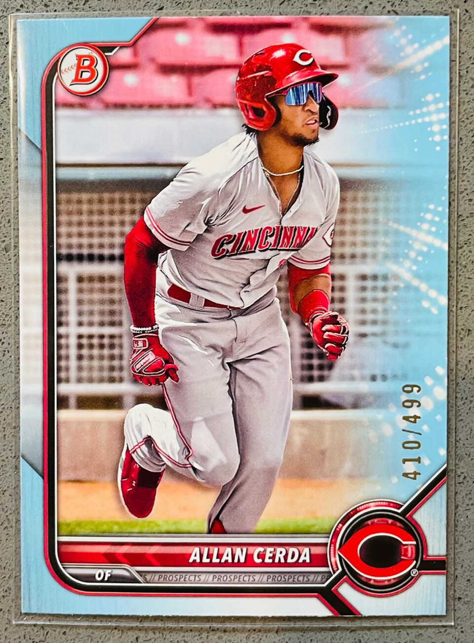2022 Bowman Draft Prospects Baseball MLB #BD-22 Allan Cerda /499 Sky ...