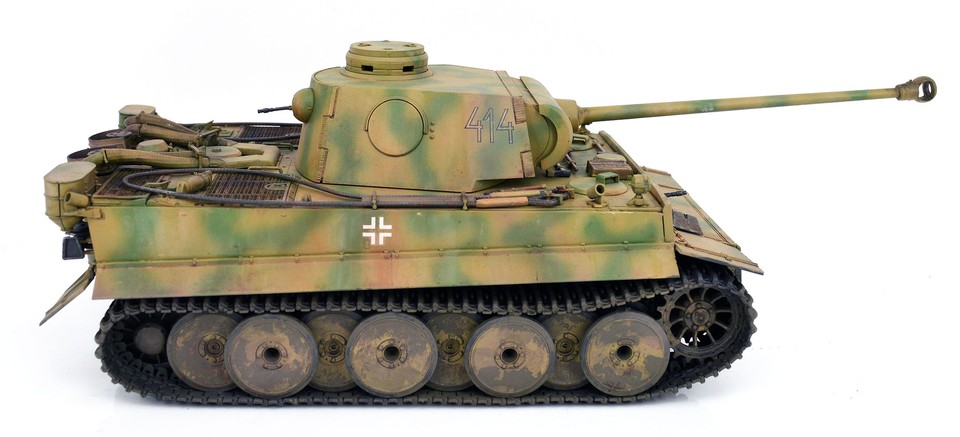 WWII German Tiger I Ausf. H2 7.5 cm KwK 42 1/35 FloZ finished tank ...