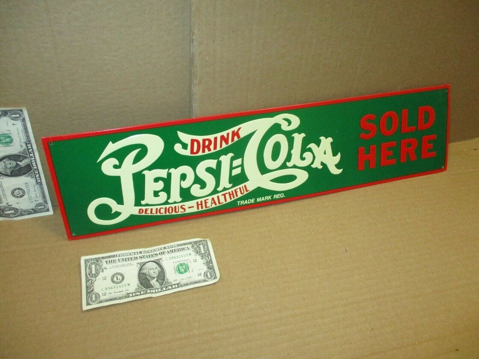 PEPSI -COLA - Delicious Healthful - Red & Green - GAS STATION - SCREEN ...