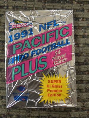 (1) 1991 NFL Pacific Pro Football Plus Card Pack - NEW Unopened Pack | eBay