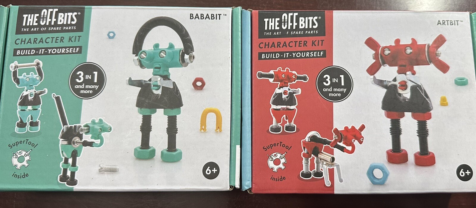 Artbit Bababit The Off Bits Character Kit Build-it-Yourself 3 in 1 Lot ...