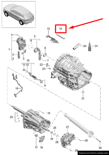 PORSCHE MACAN 95B Gearbox Oil Drip Tray 9A7.301.279.00 9A730127900 NEW ...