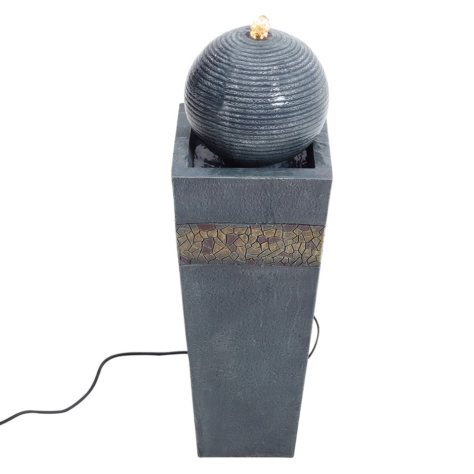 Desktop Water Feature Fountain Electric Indoor Resin Waterfall Decor ...