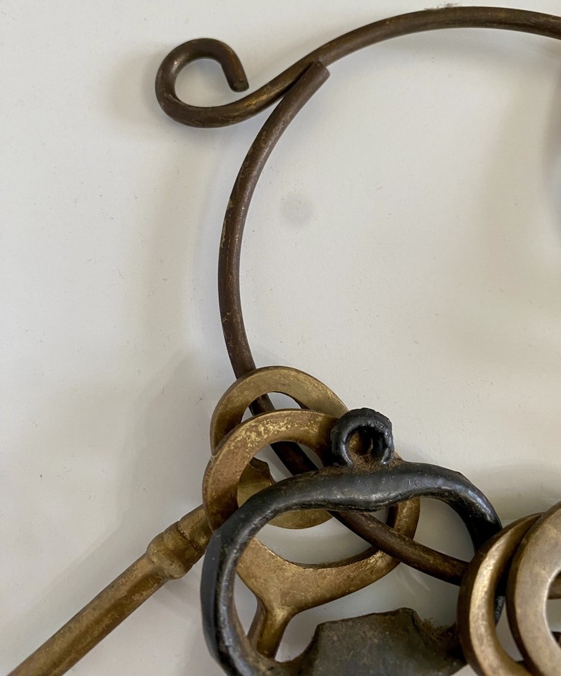 Lot of 8 Brass & Metal Vintage SKELETON / JAIL KEYS Rings Antique ...