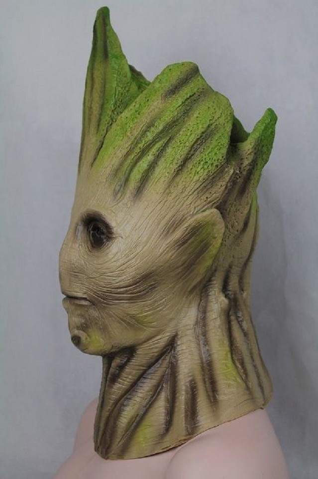 GROOT MASK tree head props latex adult overhead New | eBay