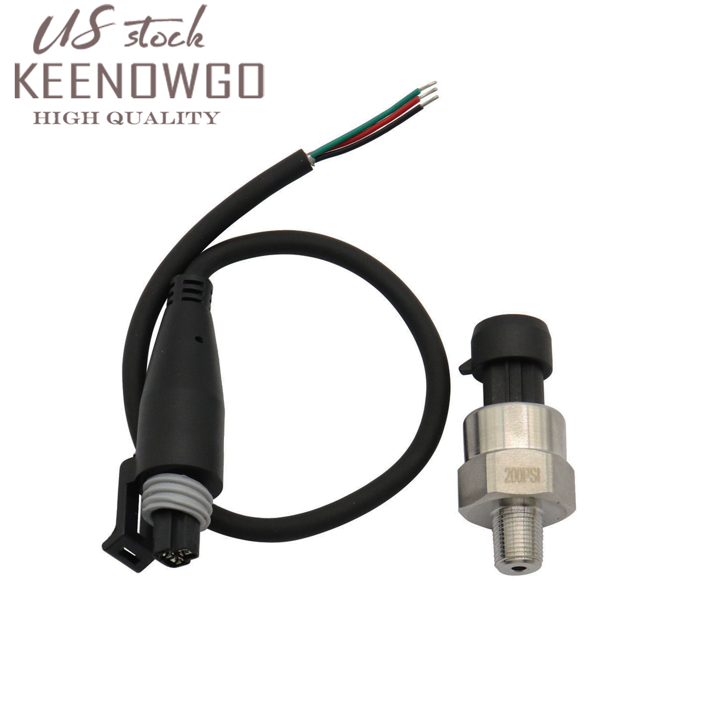 5V Pressure Transducer or Sender 200psi For Fuel Diesel Oil Air Water ...