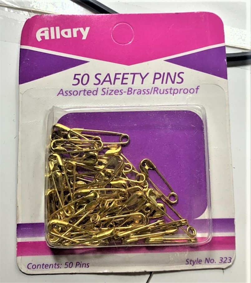 LOT OF 3 - Allary Style Assorted Safety Pins, Brass, 50 Ct | eBay