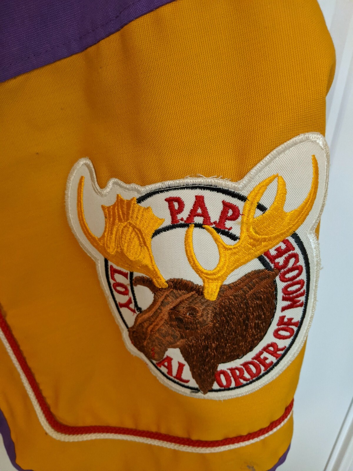 Vintage Moose Lodge Fraternal Order Mason Vest + Pins and Patches_Macon ...