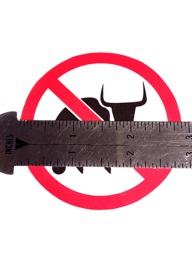 NO BULL CRAP 2.75 inch circle Label Decal Sticker Peel and Stick, Vinyl ...